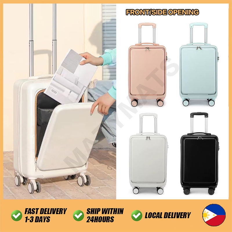 Front Open Lid Luggage 20/24/26Inch Suitcase Trolley Case Password ...