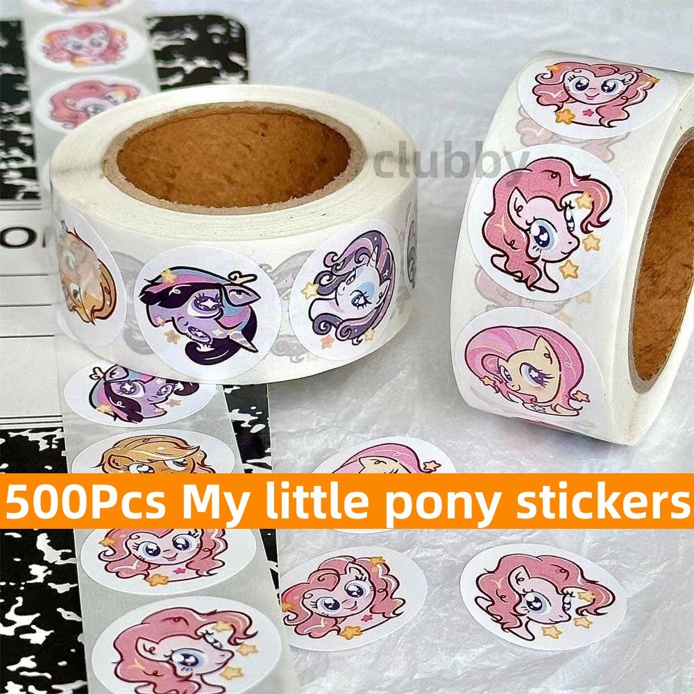 500 My Little Pony Roll Stickers Dot notebook DIY material phone water ...