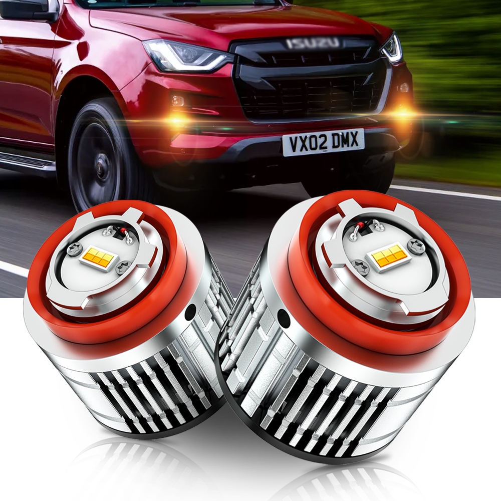 TUFFOO 1Pair Dual Color L1B LED Fog Light Bulb For ISUZU D-MAX/Dmax ...