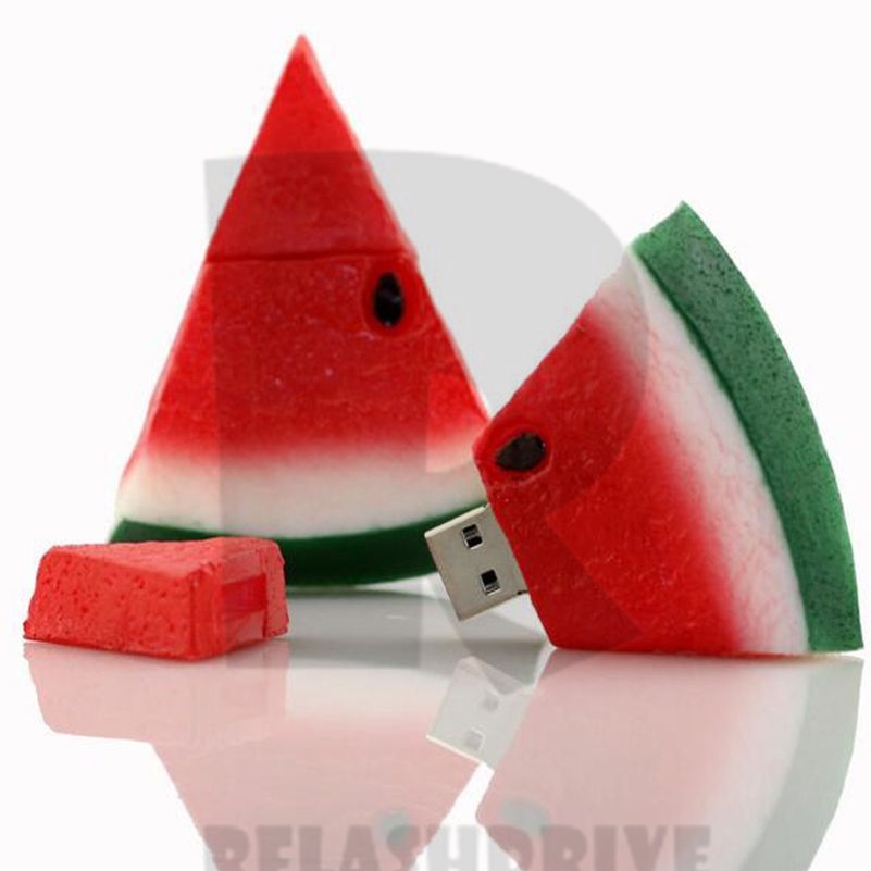 Silicone Watermelon Personalized Flash Drive Mini Finger Drive High ...