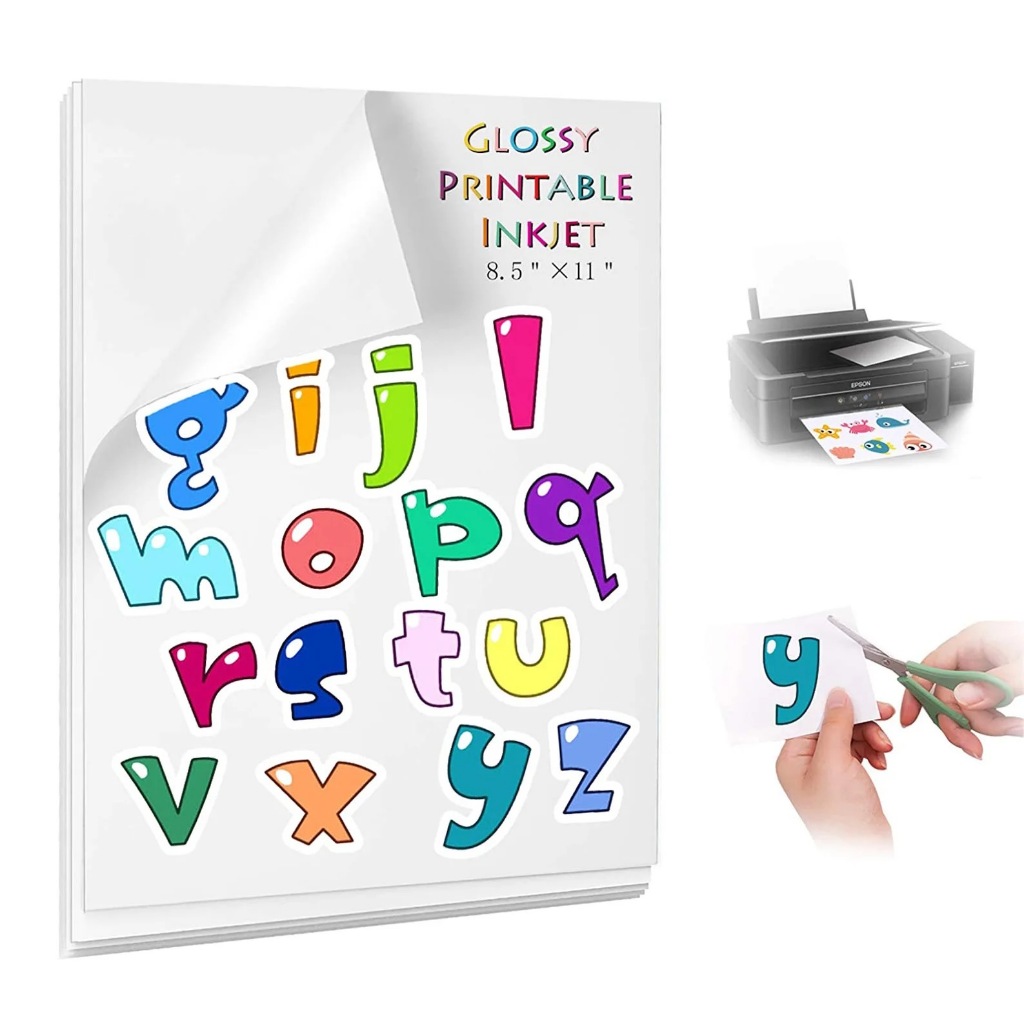 Vinyl Sticker Waterproof A4 Matte | Glossy | Transparent 20Sheets High ...