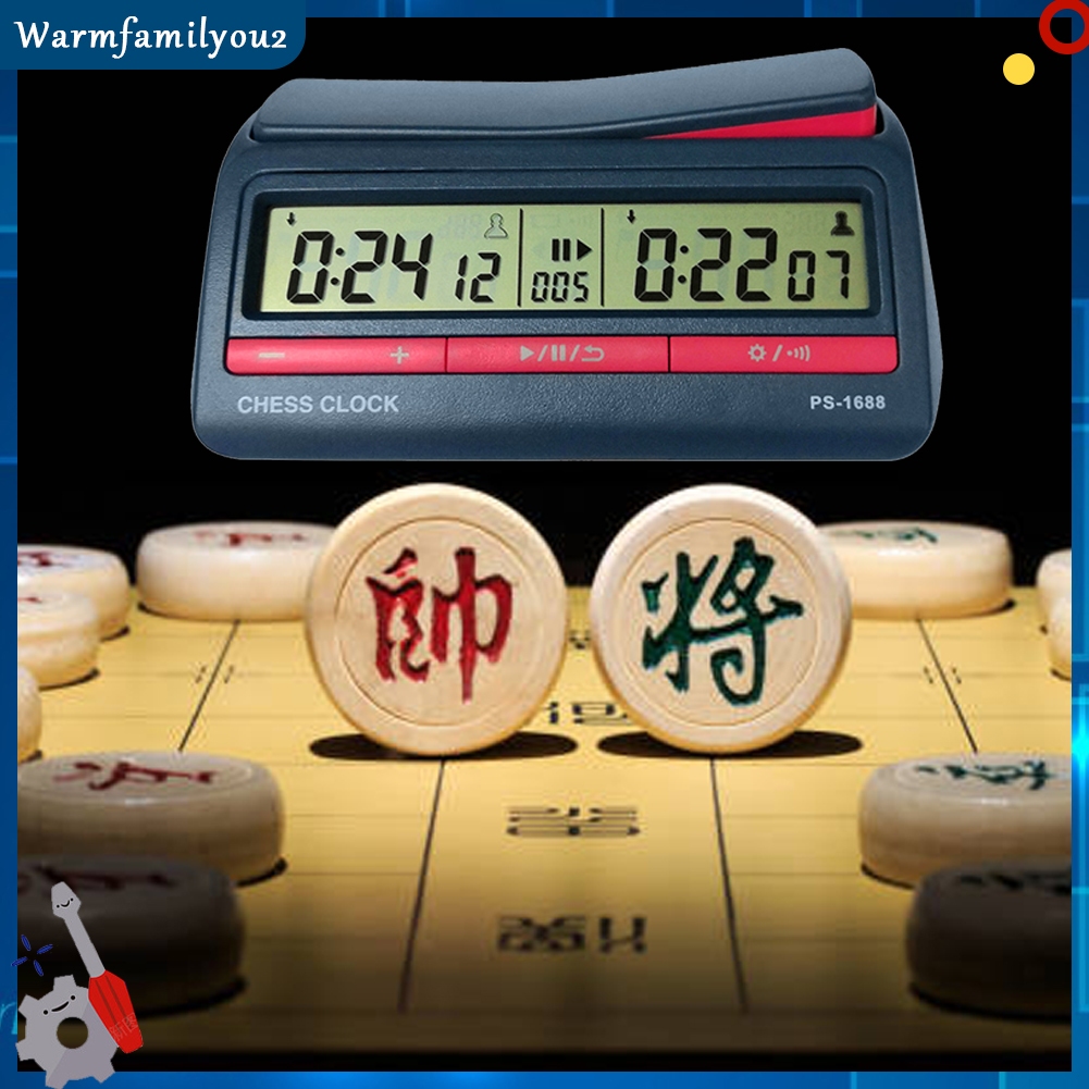 Professional Chess Clock Board Game Stopwatch Digital Timer Count Up Down Board Game Clock ...
