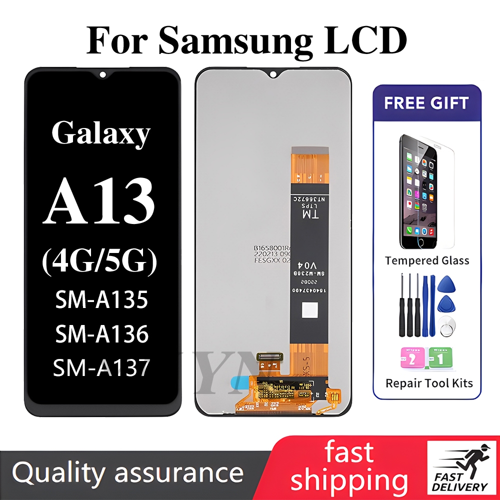 For Samsung A13 4G / 5G A135 A137 A136 LCD Display Touch Screen Assembly Replacement | Shopee ...