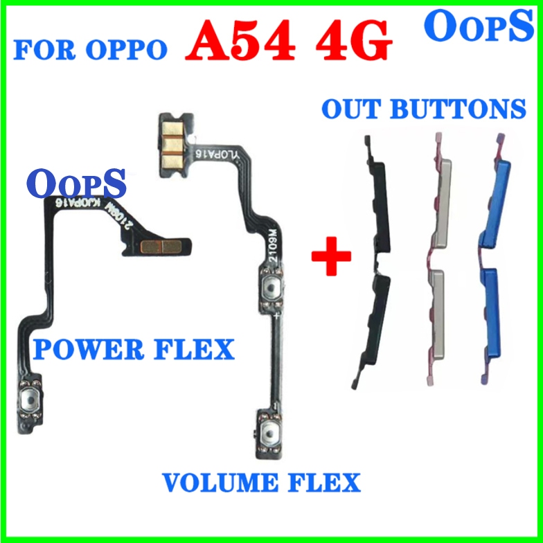 Power Volume Side Buttons Flex for OPPO A54 4G On Off Power Up Down ...