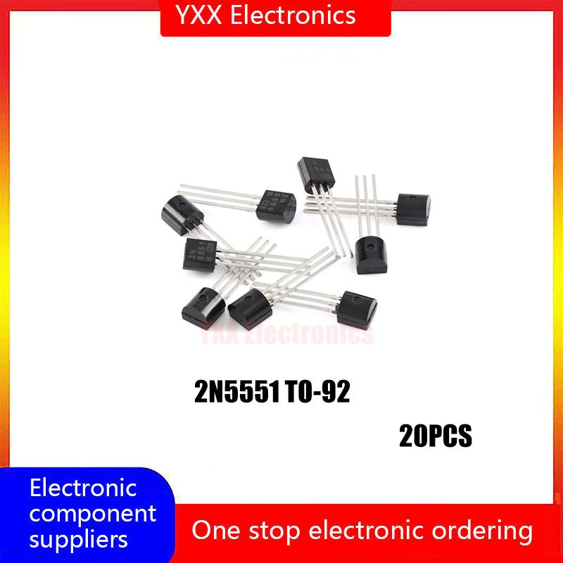 Original genuine 2N5551 TO-92 NPN160V/0.6A direct insertion transistor ...