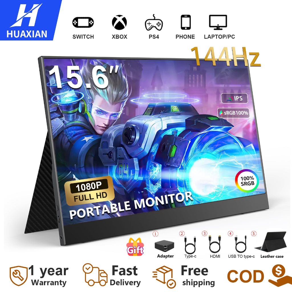 15.6 "Portable monitor 60Hz/144Hz HD Screen Connection Mobile Phone ...