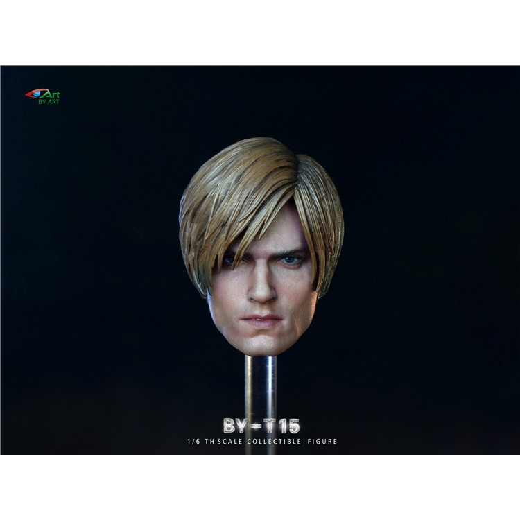 BY-ART 1/6 Resident Evil Leon Head Sculpture BY-T15 Soldier Male Head ...
