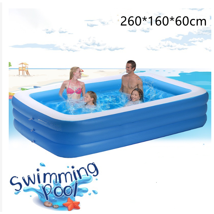 KIDS ZONE Swimming Pool for Adult Baby PVC Foldable Thickened Three ...