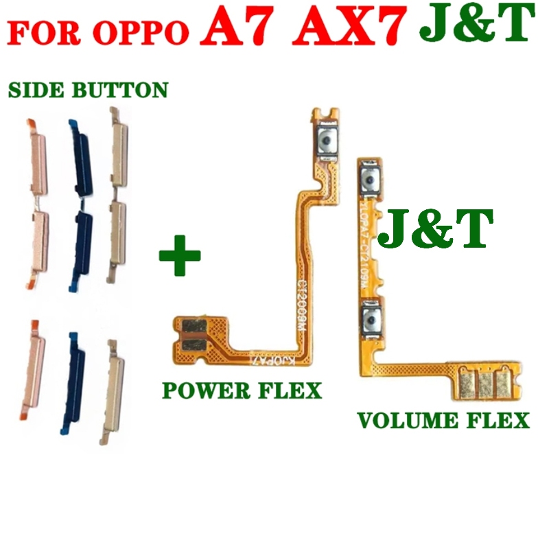 Power Volume on off button flex for OPPO A7 AX7 CPH1903 Up Down Side ...