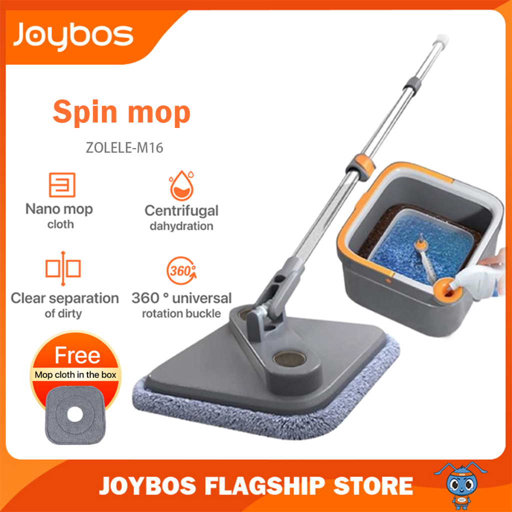Joybos Self Wash Spin Mop M16 Mop With Spinner Heavy Duty Map Floor ...