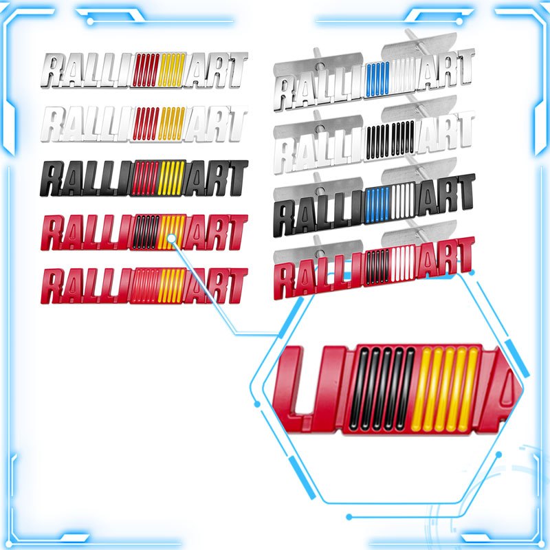 Car Front Grille Badge Sticker for Mitsubishi Ralliart ASX OTO Lancer9 ...