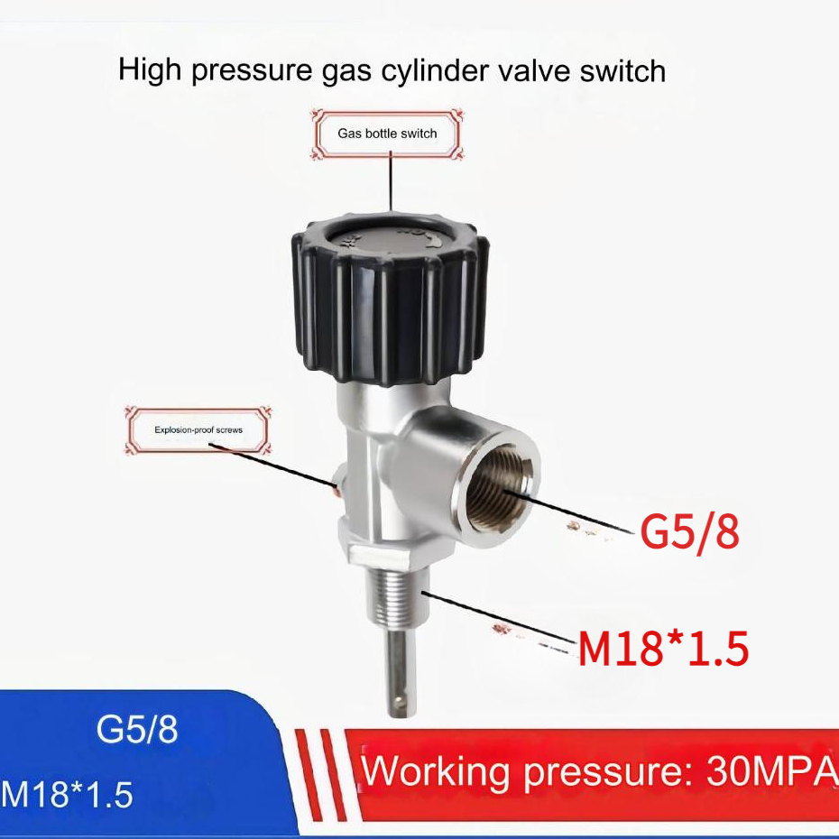 M18x1.5 carbon fiber bottle head valve, CO2 valve switch, outlet thread G5/8 | Shopee Philippines