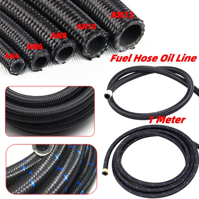 【ITSOK】AN4 AN6 AN8 AN10 AN12 AN16 Universal Fuel Hose Oil Hose Oil Pipe ...