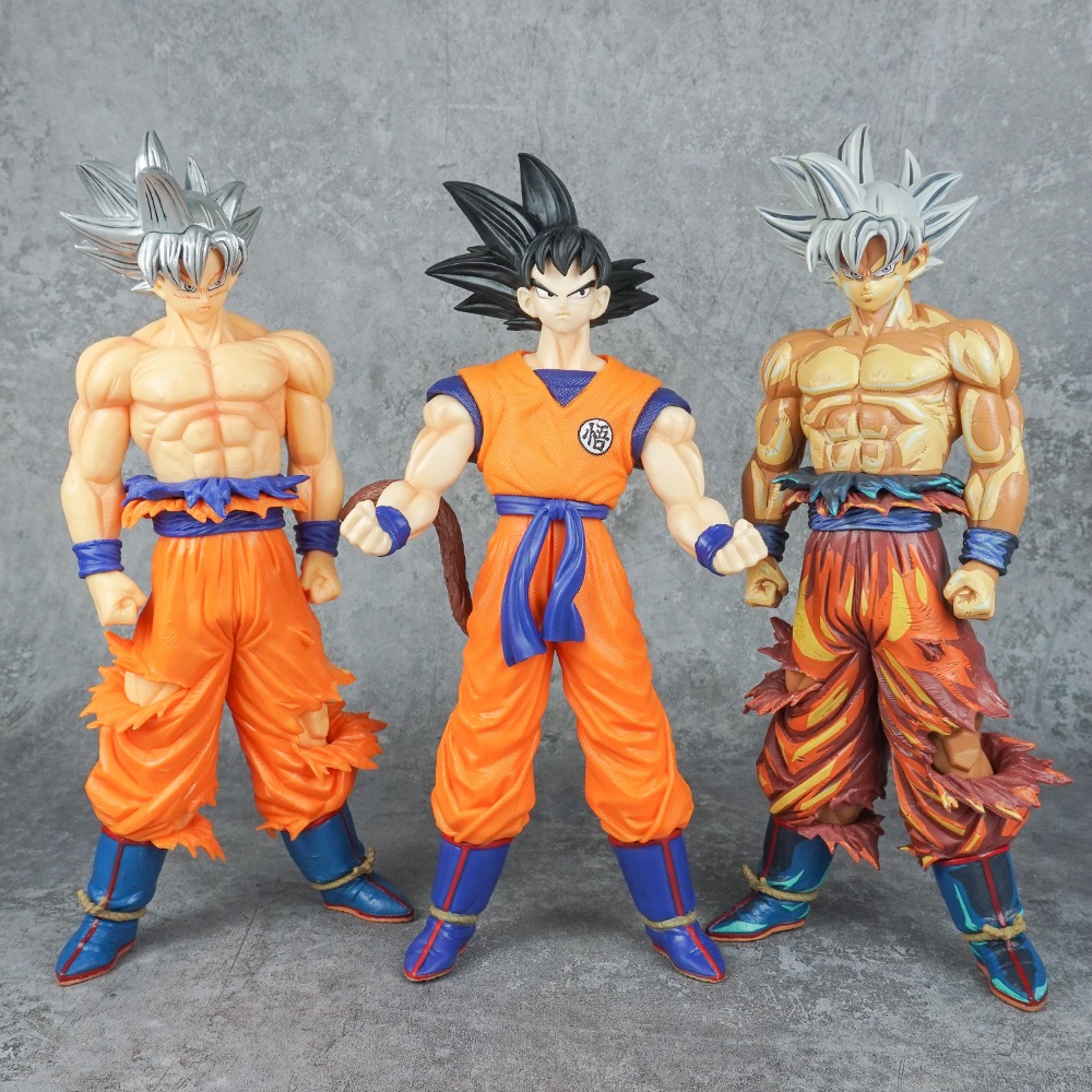 30cm Anime Dragon Ball Z Figure Son Goku Super Saiyan Kakarotto Muscle ...