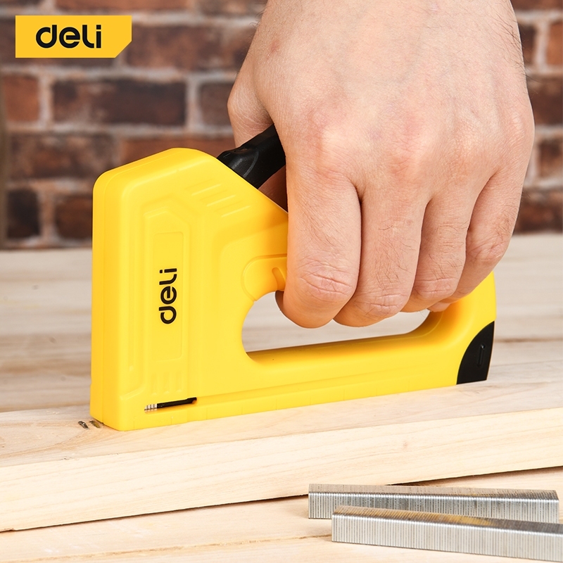 Deli Nail Gun Staple Gun Plastic Nail gun for Wood EDL238002 | Shopee ...