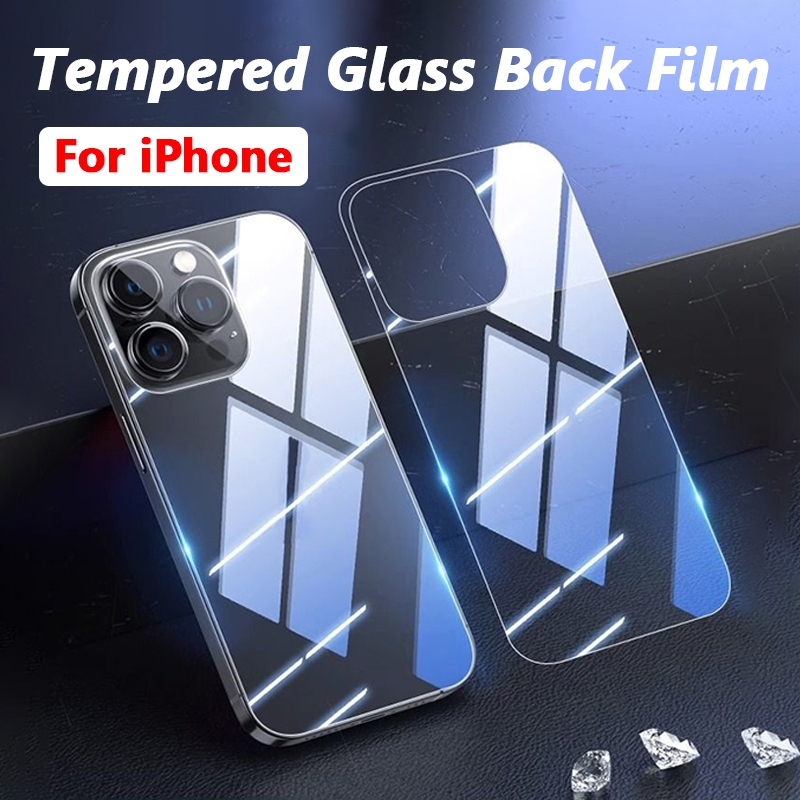 Tempered Glass Back Film for iPhone 16Promax/16pro/15/14/13/12 Pro ...