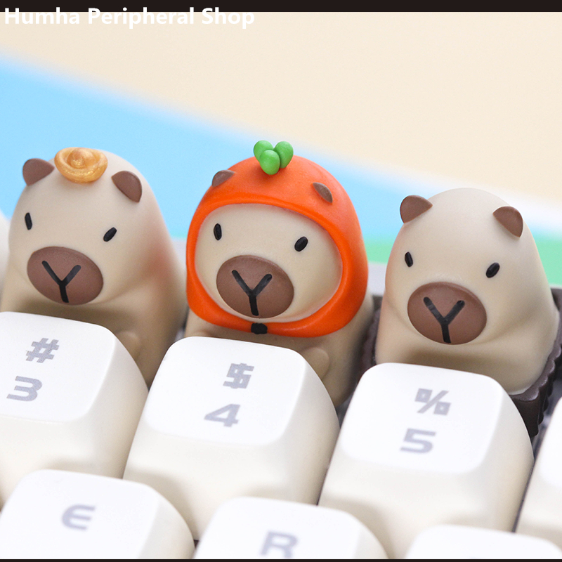Humha artisan keycap CAPIBARA keycap Hand made Resin keycap mechanical ...