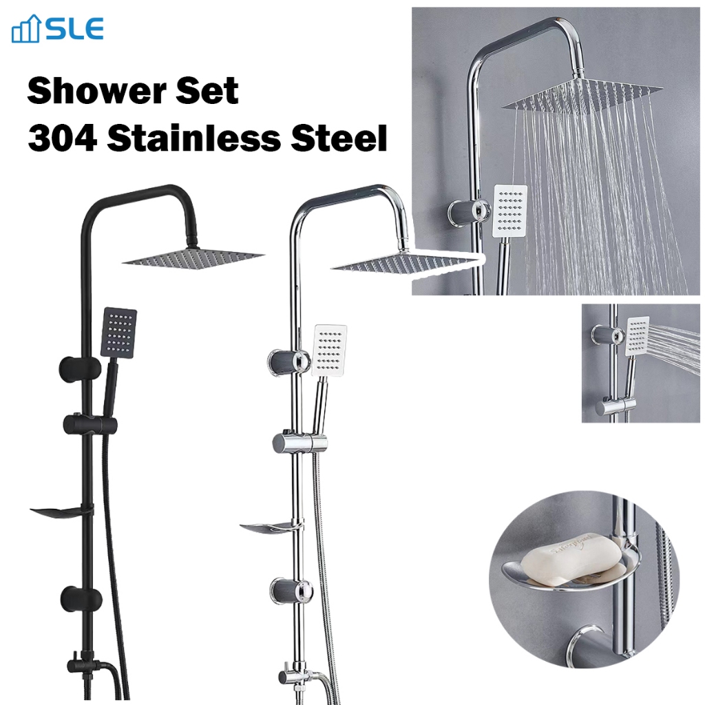 Multifunctional Shower Set 304 Stainless Steel Shower Head Rainfall ...
