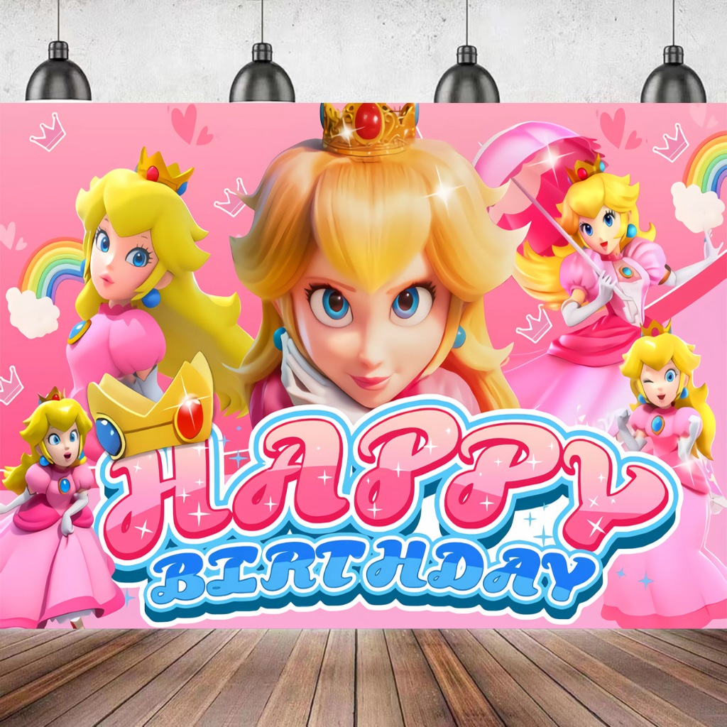 7x5ft Pink Peach Princess Theme Photography Background Cloth Girl's ...