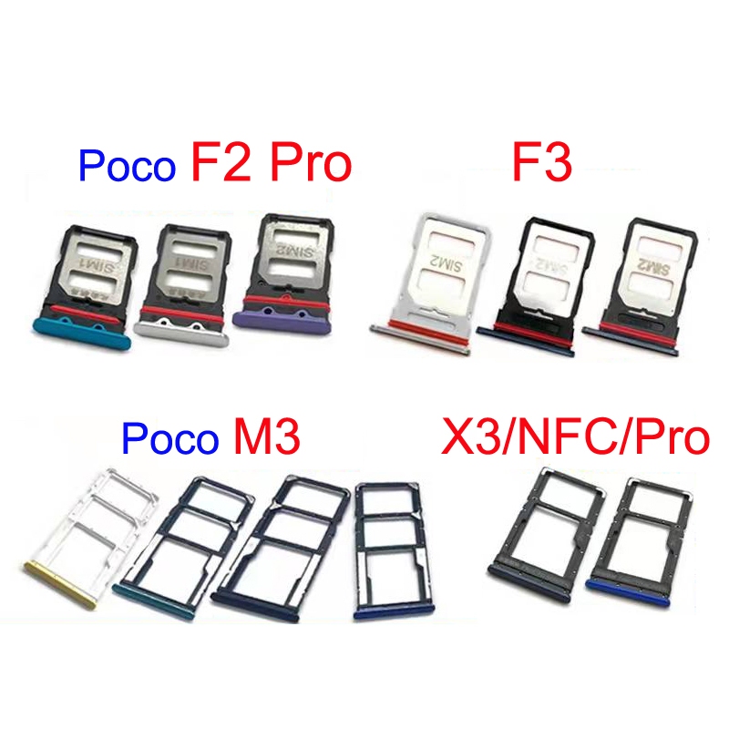 For Poco F1 F2 F3 M3 X3 NFC Pro SIM Card Tray Holder | Shopee Philippines