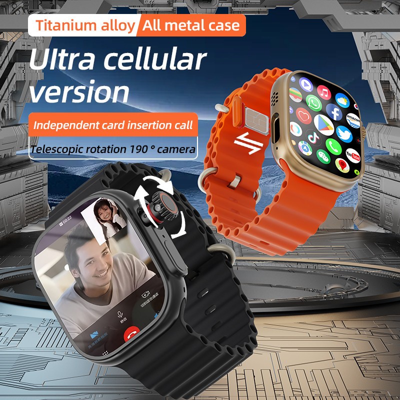 2024 Top AMOLED CD10 smart watch SIM card S9 ULTRA2 cellular version 4G ...