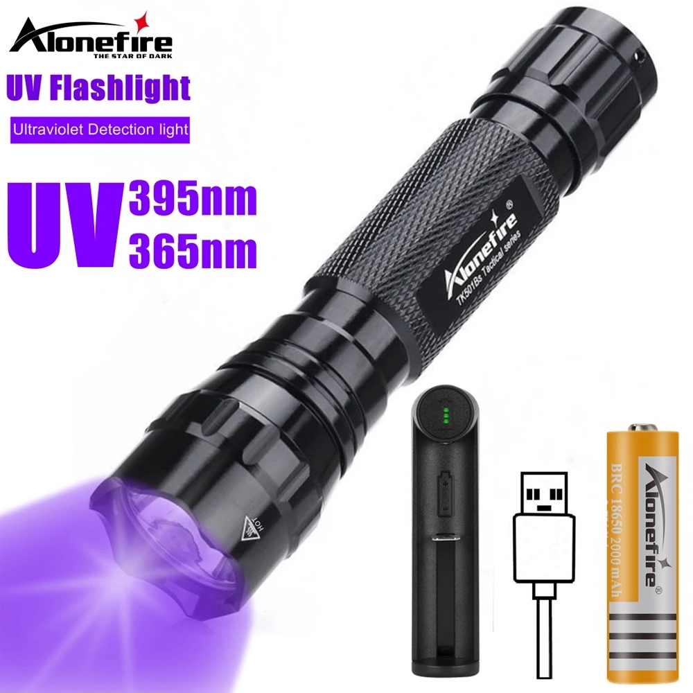 Alonefire 501B 10W High Bright UV LED Flashlight 365nm/395nm Invisible ...