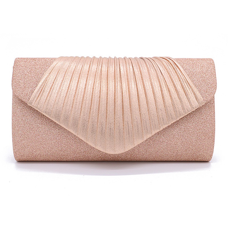 NEW Elegant Women Evening Clutch Bag Satin Pleated Envelope Bag Party ...