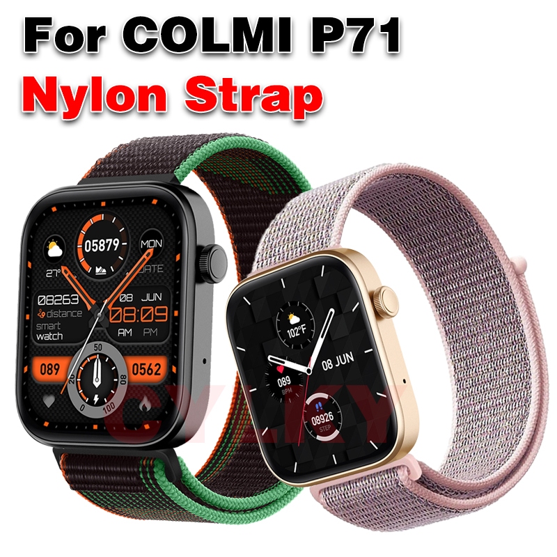 For COLMI P71 Watch Strap Nylon Breathable Men Women Band | Shopee ...