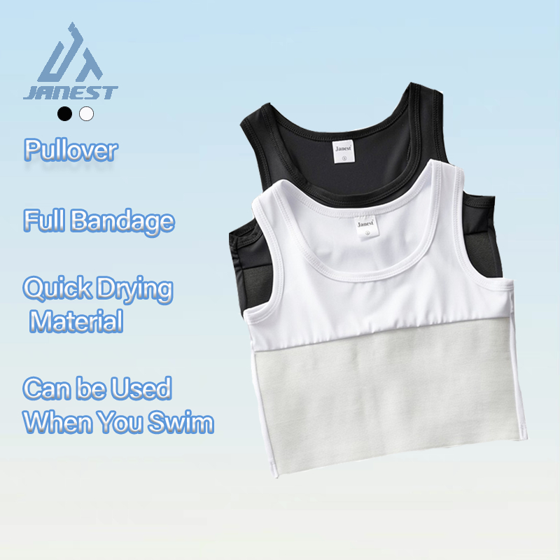 Short Chest Breast Bandage Breathable Crop Top Vest Tight Breat Binder ...