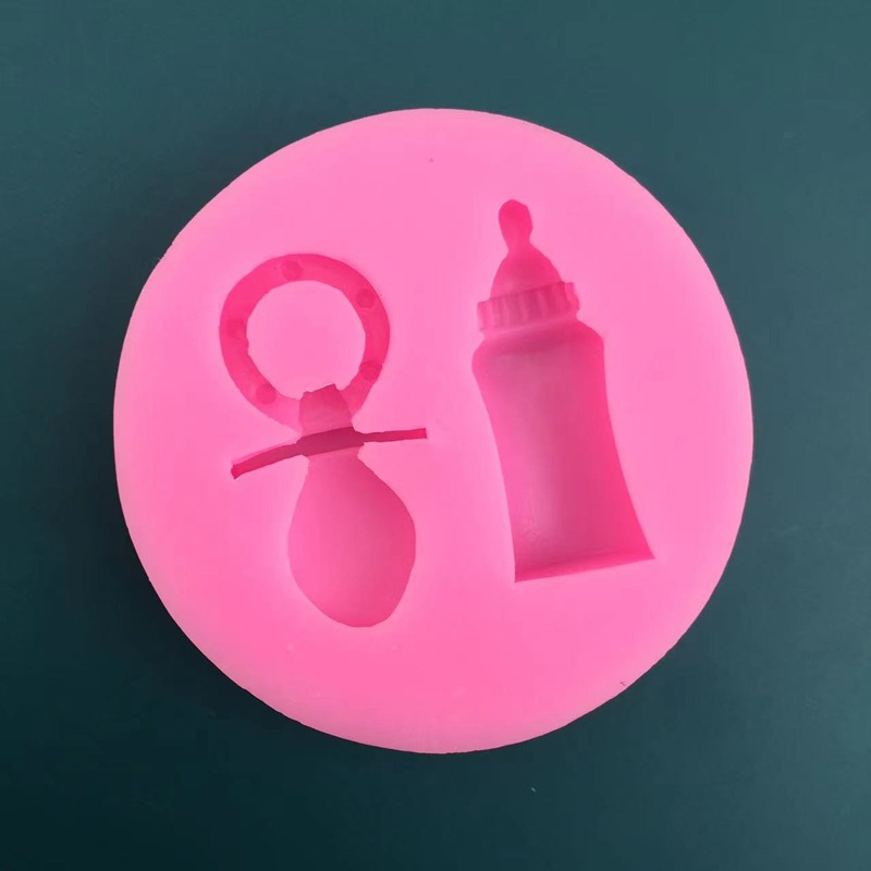 1x Hot Silicone Fondant Mould Baby Dummy Bottle Cake Mold Chocolate ...