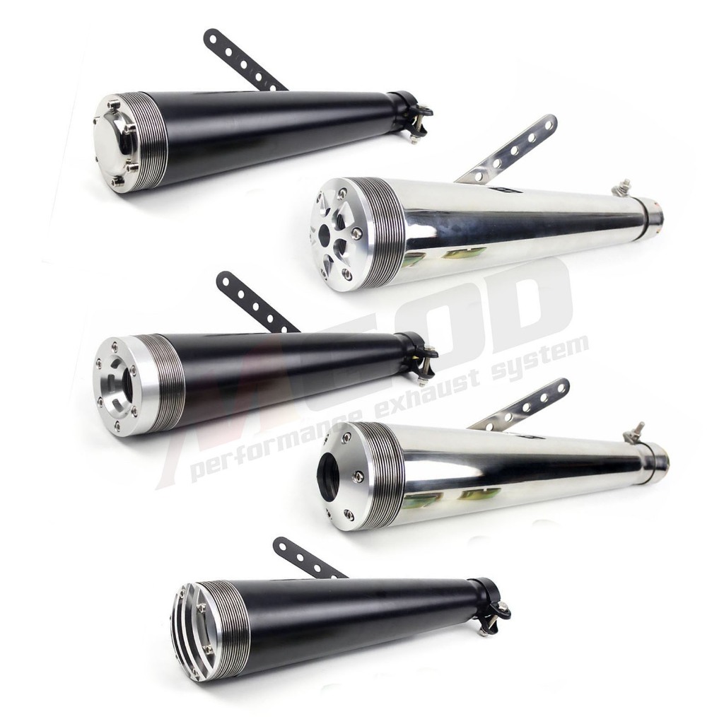 Universal 38mm-45mm Motorcycle Muffler Exhaust Retro Pipe Modify ...