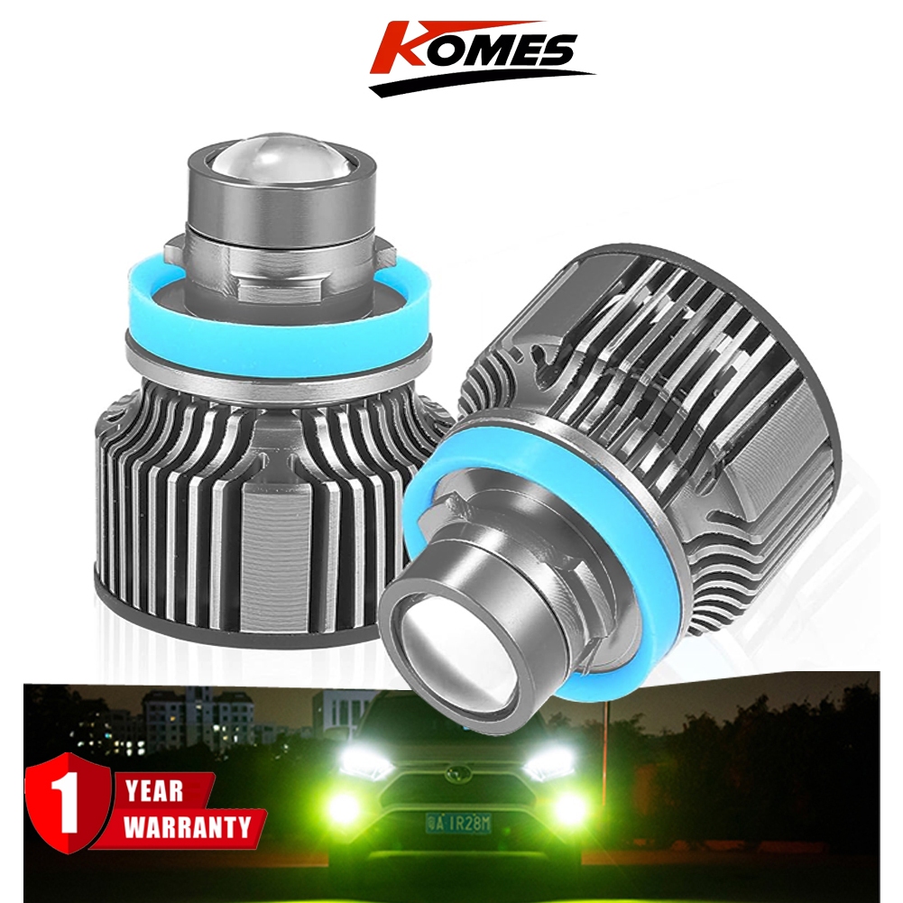 KOMES Two 25w / 3000lm Citron Green super Light H11 / 9005/9006 ...