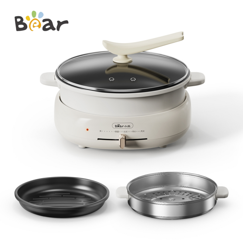 Bear 4L Big Rice Cooker with Steamer Electric Multifuntional Cooker BBQ ...