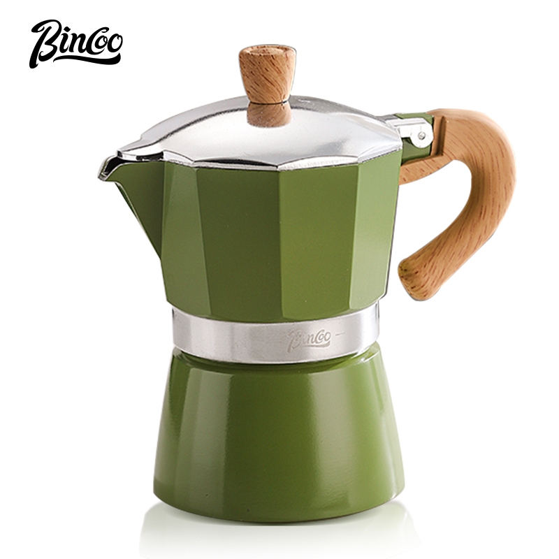 BINCOO Coffee Mocha Pot Set Small Italian Espresso Pot Hand Grinder ...