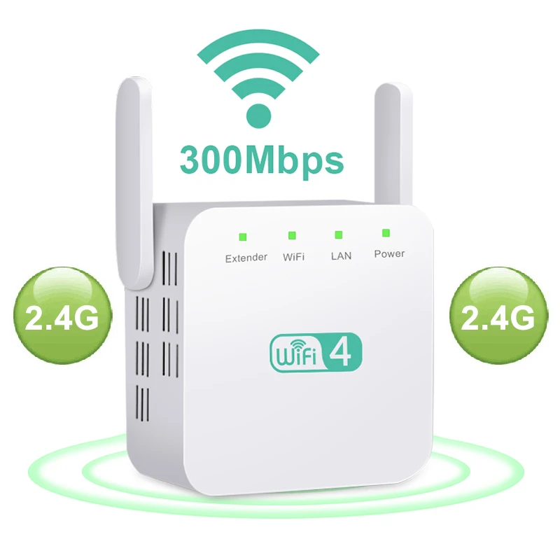 Wifi Router Extender Signal 2.4G Wifi High Speed 300Mbps Wireless ...