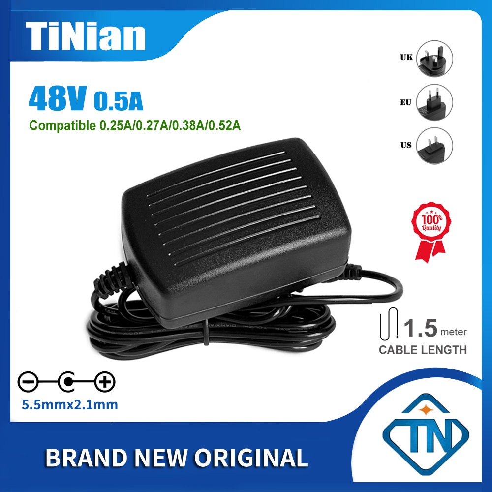 48V 0.5A Compatible 0.25A 0.38A 0.52A AC/DC Adapter for H3C WA4320 ...