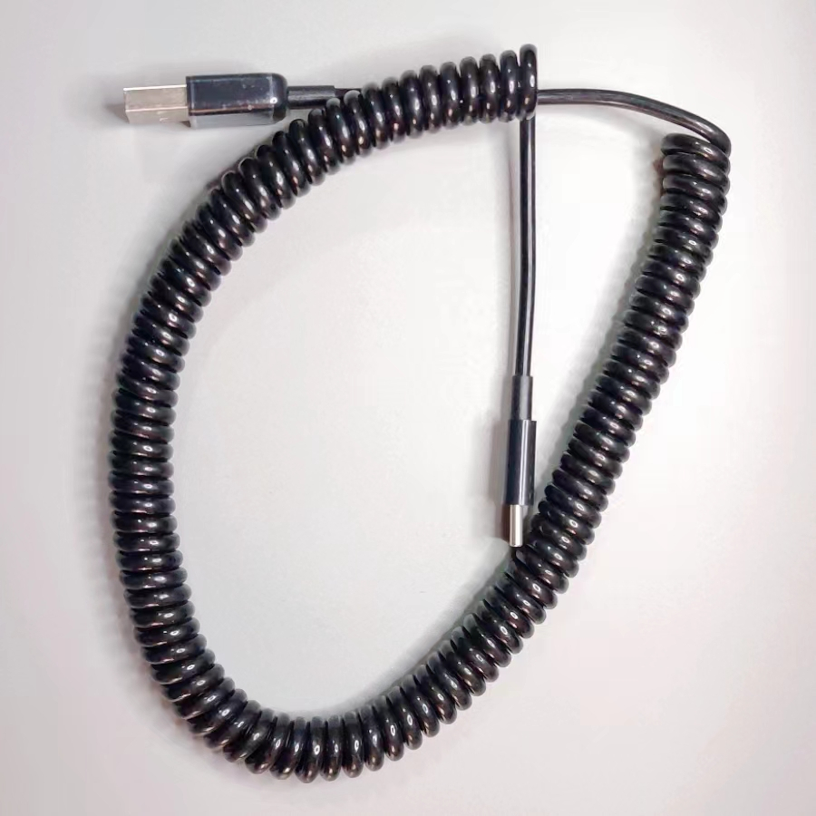 Keyboard Cable Customized Type c micro Data usb Port Unique Spiral ...