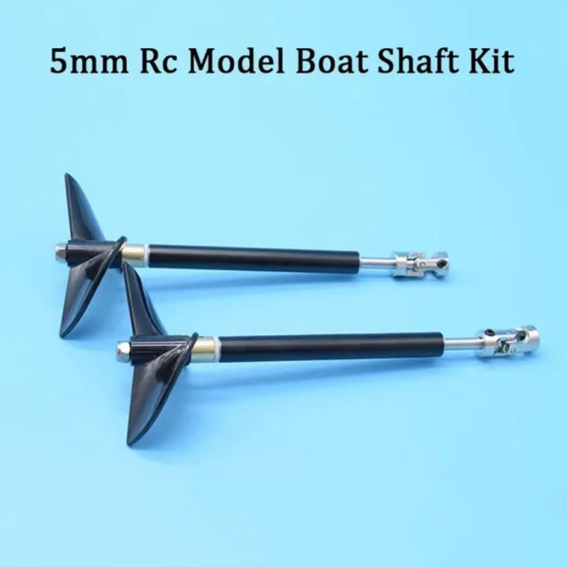 5mm Rc Boat Shaft Drive Shaft +D70mm 2 Blades Propeller + Universal ...