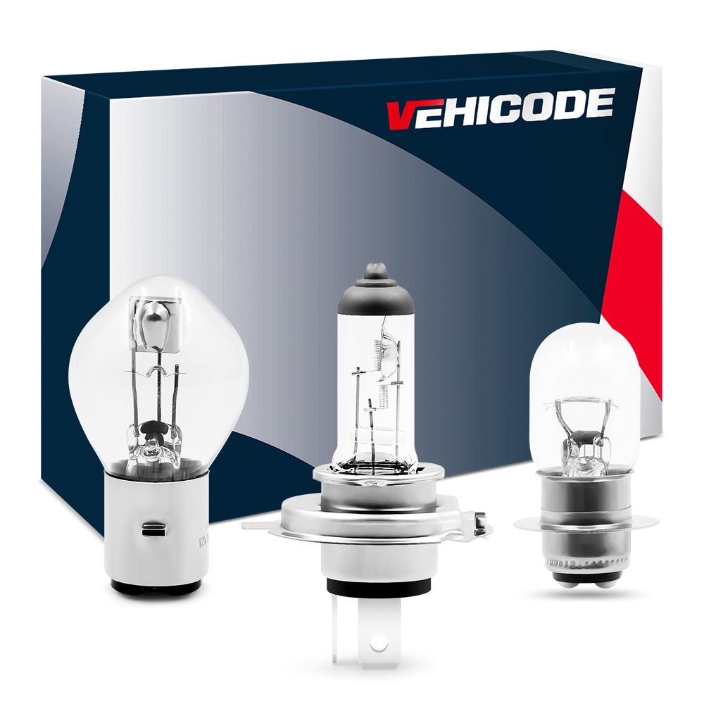 VEHICODE H4 HS1 H6 BA20D P15D H6M P15D-25-1 Motorcycle Headlight Bulb ...