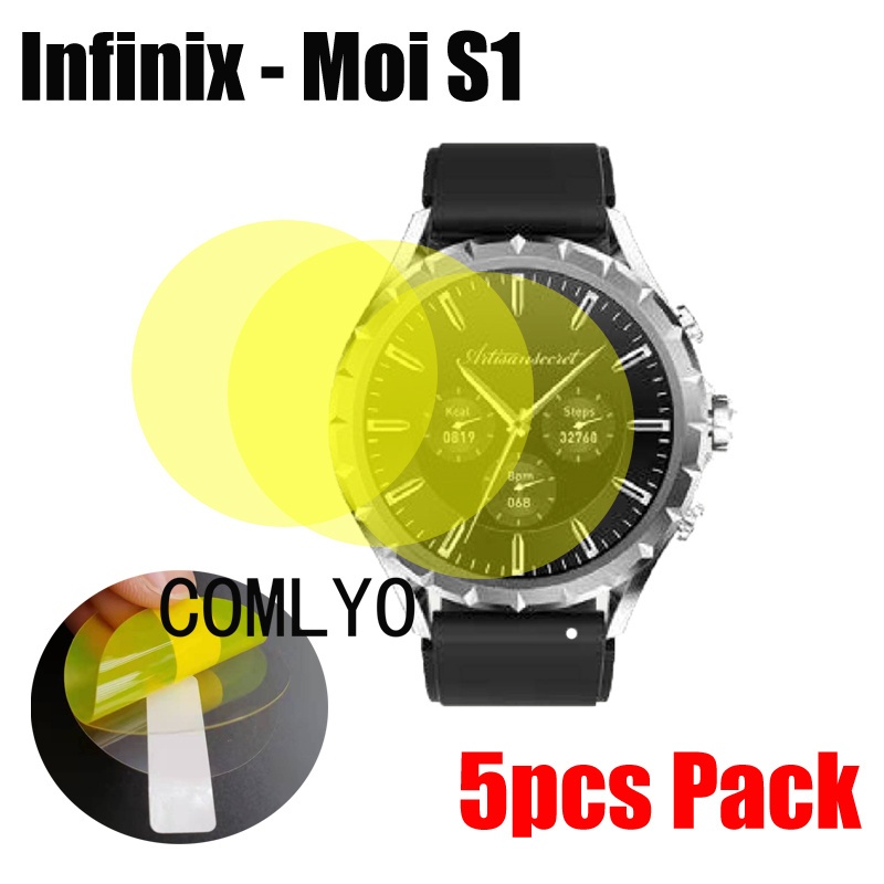 For Infinix - Moi S1 Smart watch Screen Protector Soft Film Ultra Thin ...
