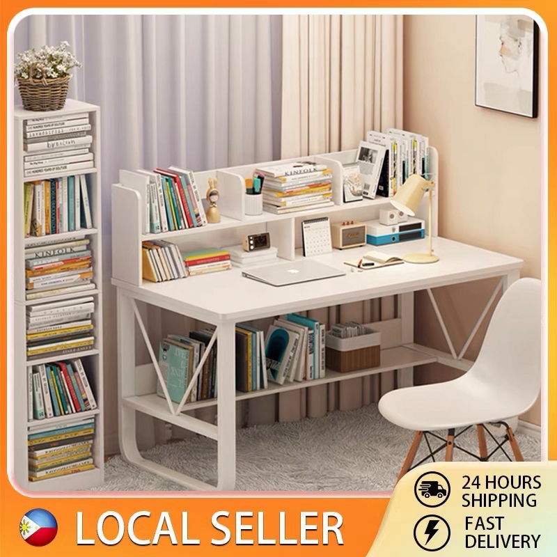 【Hot sales⚡】Computer Table Bookshelf 80/100/120 cm Latest Model Study ...