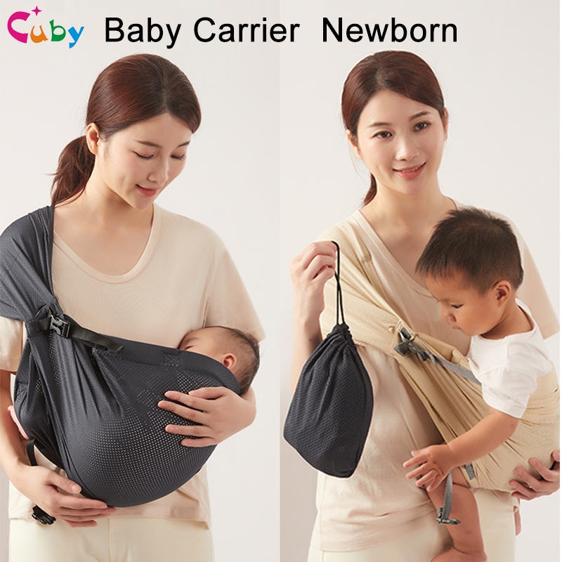 CUBY Summer Breathable Mesh Baby Wrap Carrier Newborn to Toddler ...