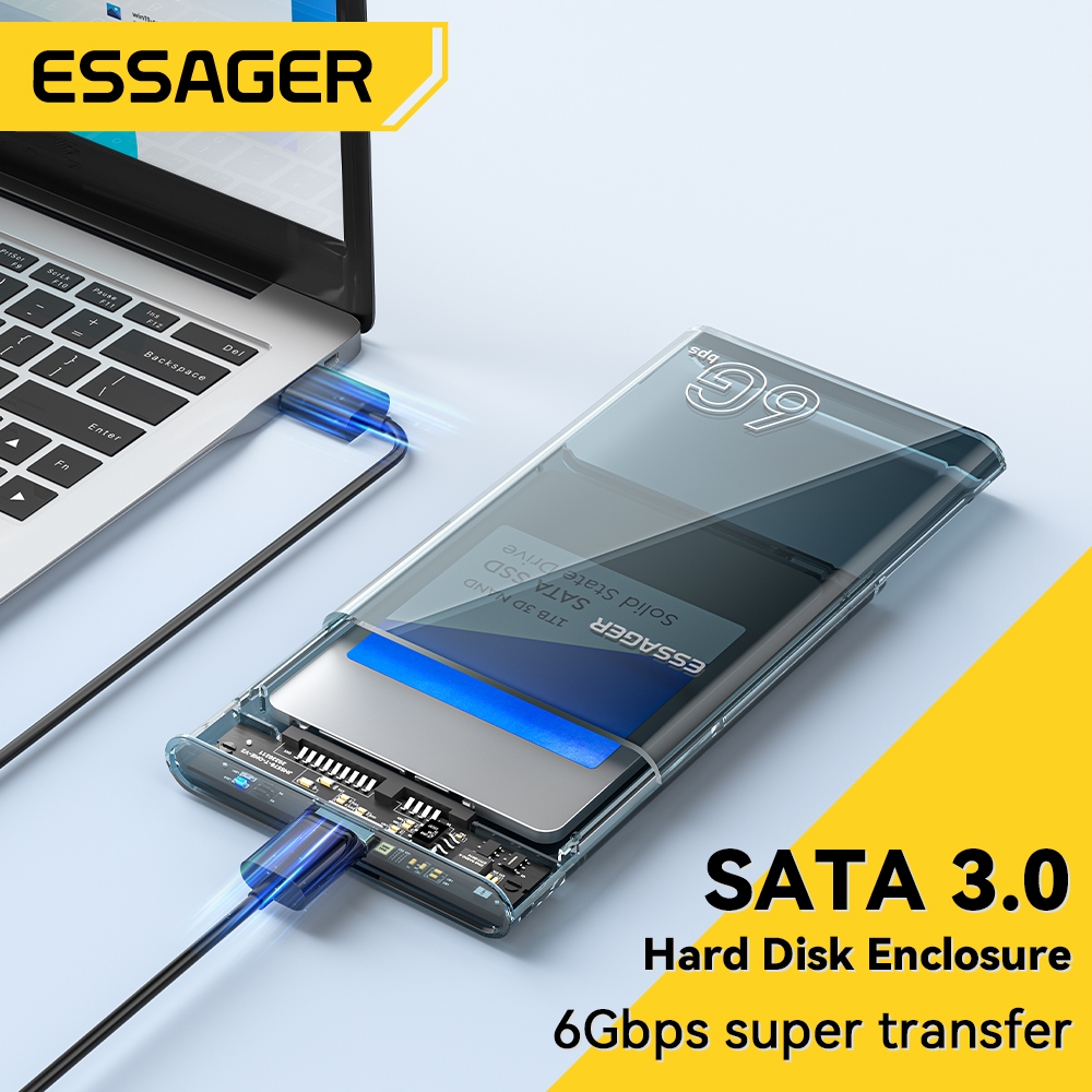 Essager SATA USB3.0 Micro B Interface Hard Disk Enclosure SATA3.0 ...