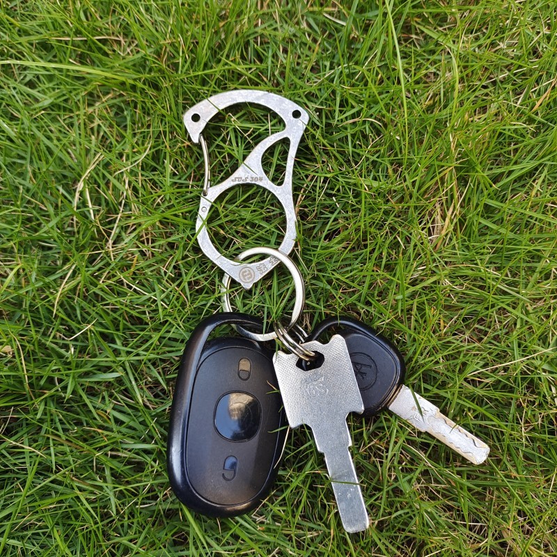 Keychain Stainless Steel Multifunctional Self-Defense Finger Tiger Car ...