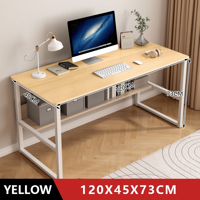 Computer desk Student desk Simple Family desk Double desk 80/100/120CM ...