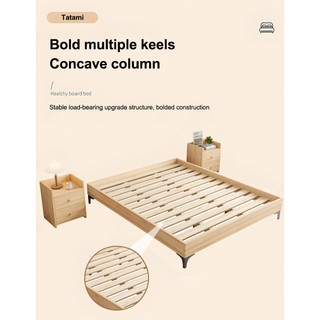 Dreame Beds 100% Solid Wood bed frame wood assemble 180CM bed frame ...