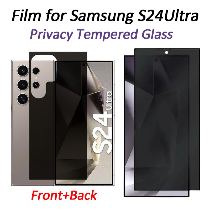 Tempered Glass for Samsung Galaxy S24 Ultra/S24 Plus HD Clear/Privacy ...