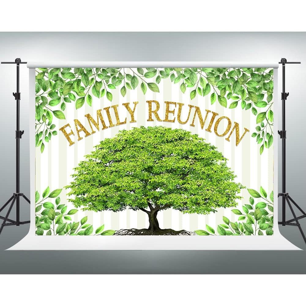 7x5ft Family Reunion Backdrop, Family Tree Members Theme Photography ...