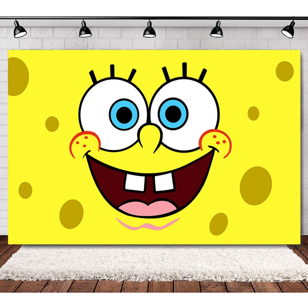 5x3ft Classic SpongeBob SquarePants Photography Backdrop Children's ...