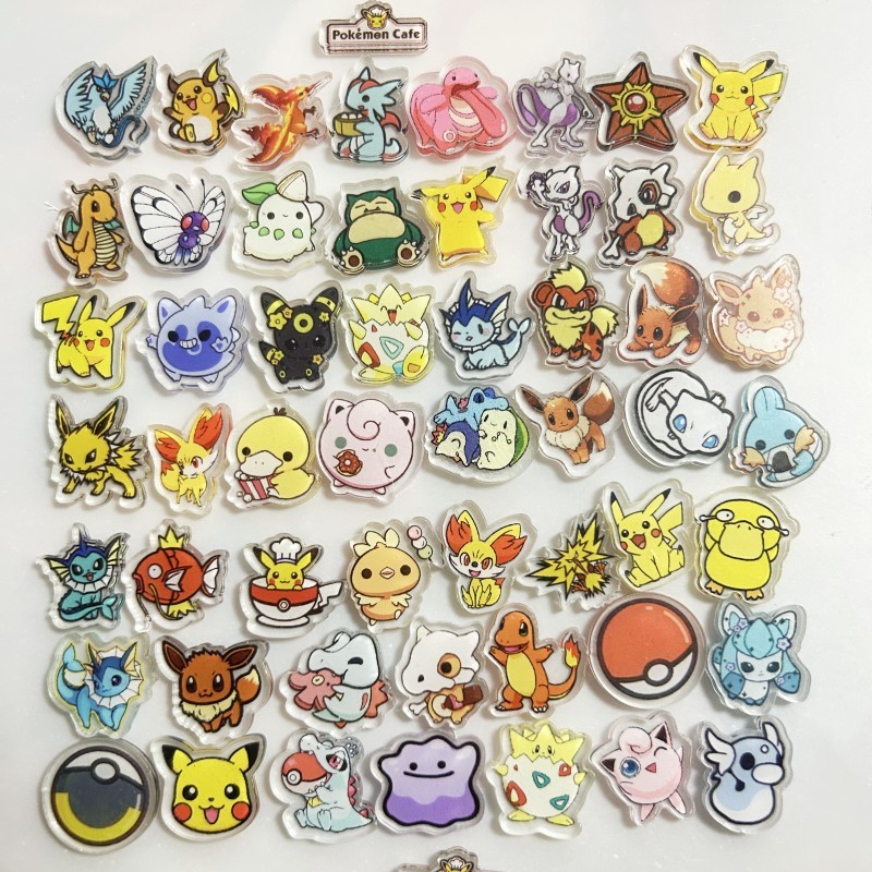10 Pieces Pocket Monsters Pikachu Charmander Bulbasaur Squirtle Psyduck ...